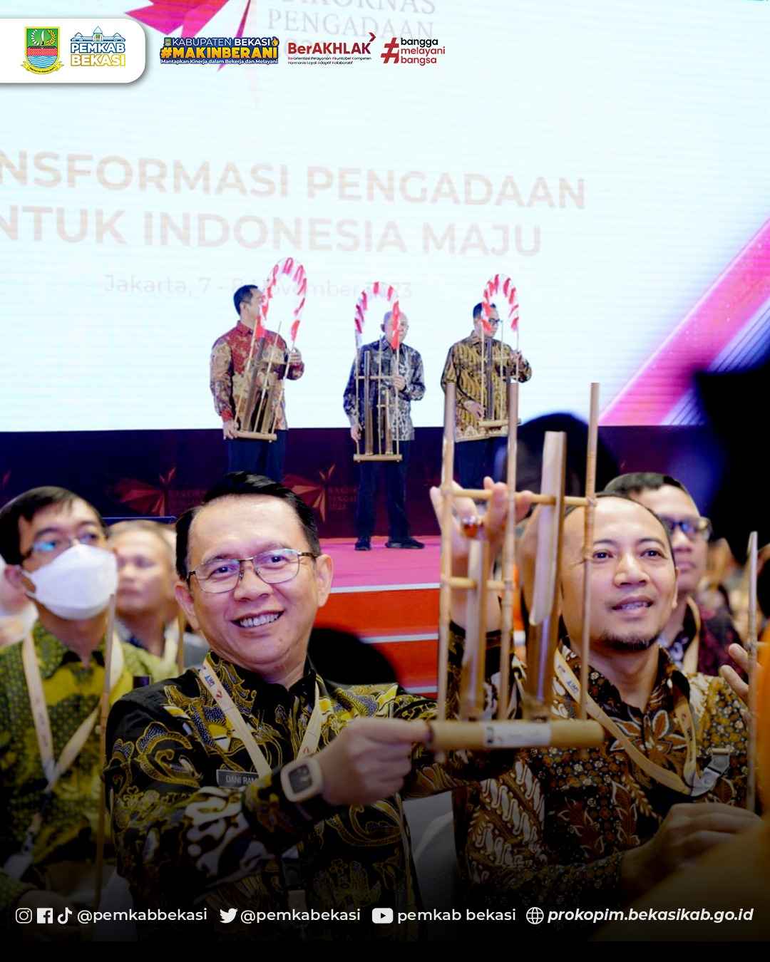 Rakornas Pengadaan Barang dan Jasa 2023, Pj. Bupati Bekasi ...