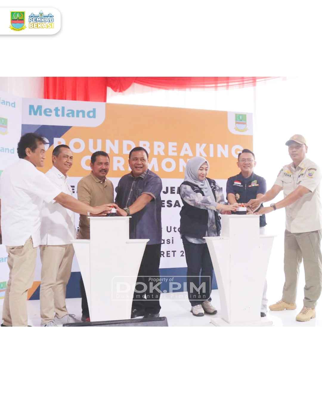 Groundbreaking Jembatan Metland Cikarang, Pj. Bupati Harap Permudah ...